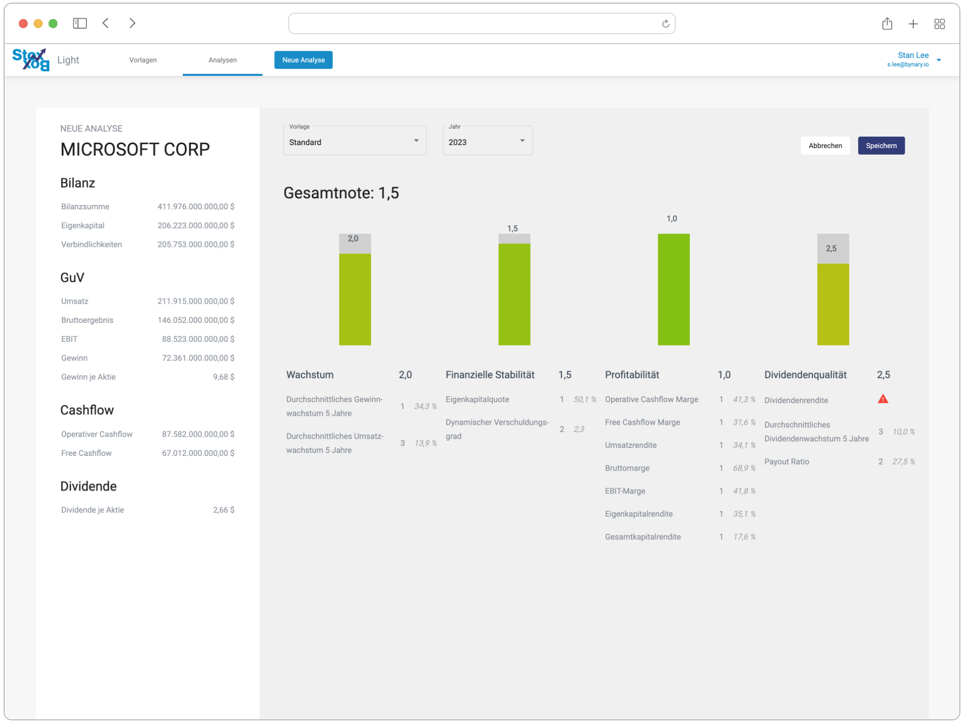 Projekt - Value Investing ohne Excel-Chaos | bynary